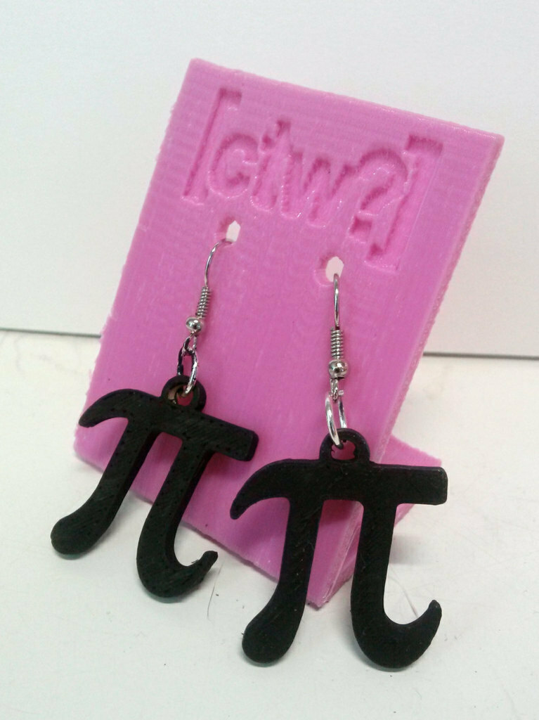 💍 Pi Earrings! Geek Chic Nerdy Jewelry・Free 3D File for ・Cults