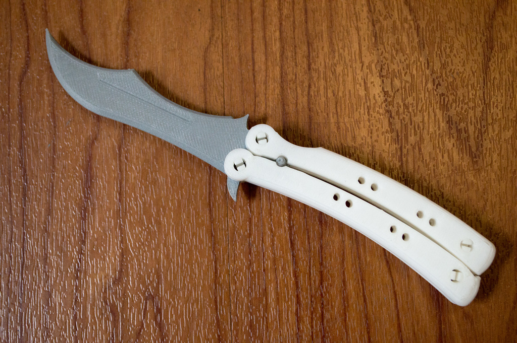 💯 100% Printable CS:GO Butterfly Knife・Free 3D File for ・Cults