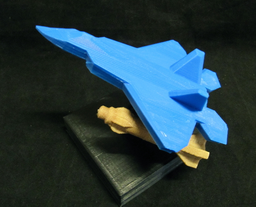 🛩️ F-22 Raptor Jet with display stand, removable missiles・Free 3D File ...
