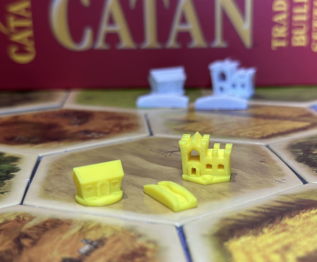 🏙️ Catan board game pieces - Road - City - Settlement - custom player ...