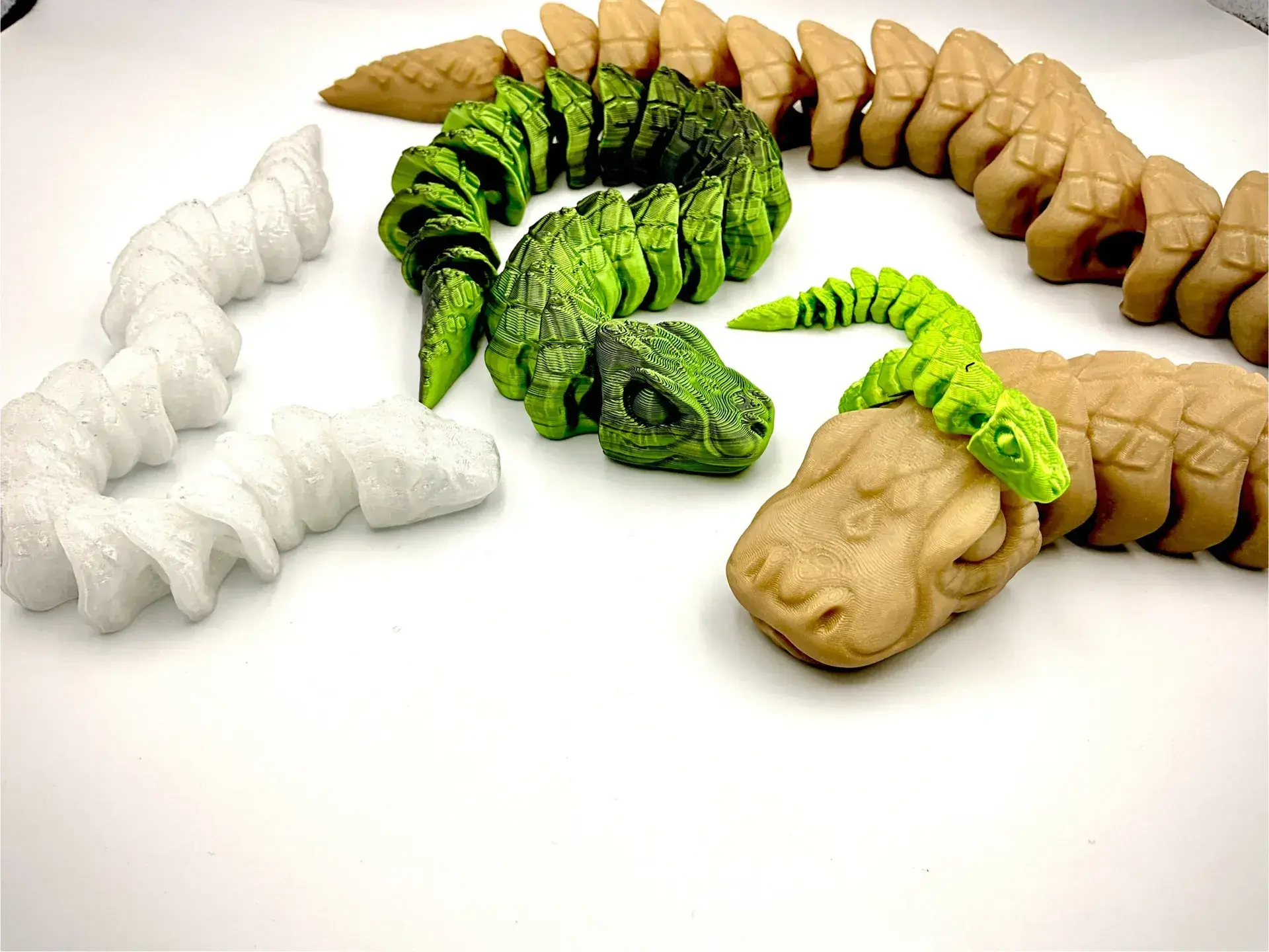 🐍 Articulated Snake!!! Print in Place, No Supports ;)・Free STL File for ...