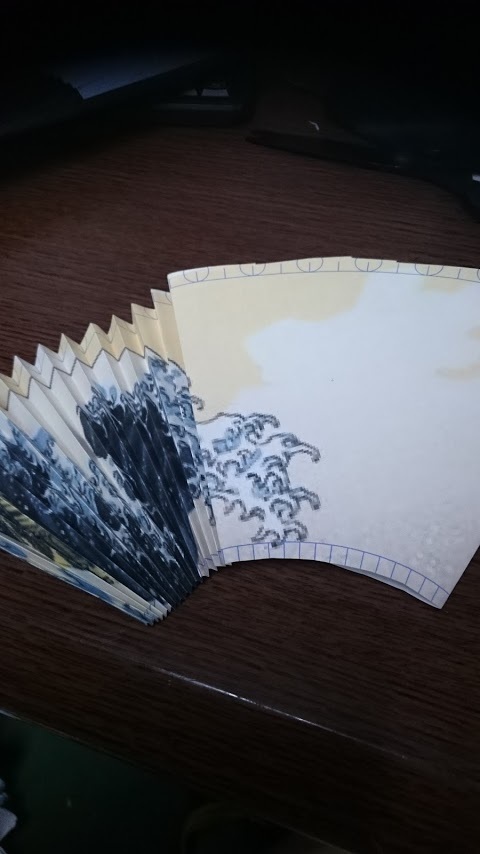 👽 folding fan (Ukiyo-e)・Free 3D File for ・Cults