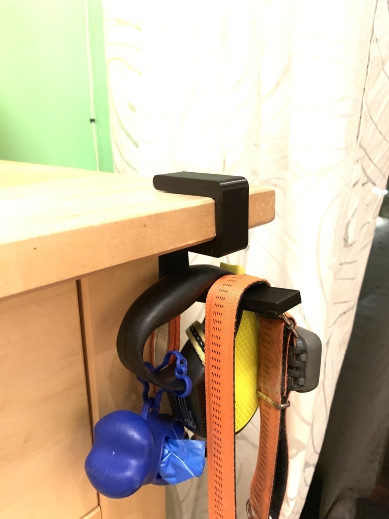 🪝 Desk hook・Free 3D File for ・Cults