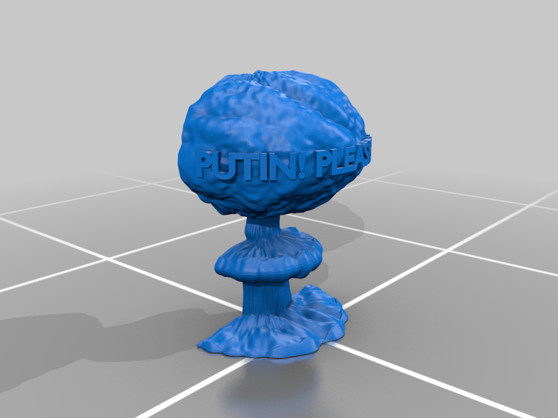 Free 3D file Nuclear explosion - Putin! Please No!!! 💥 ・3D printer ...