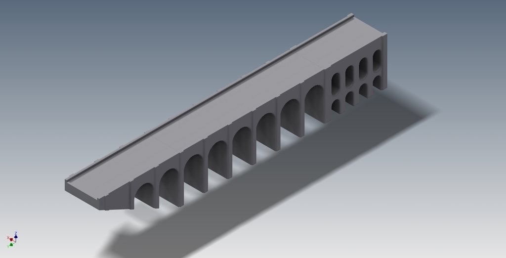 🌉 railroad bridge - railroad viaduct・Free 3D File for ・Cults