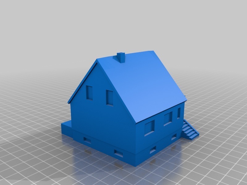 Free 3D file a house / detached house 🏠 ・Template to download and 3D ...