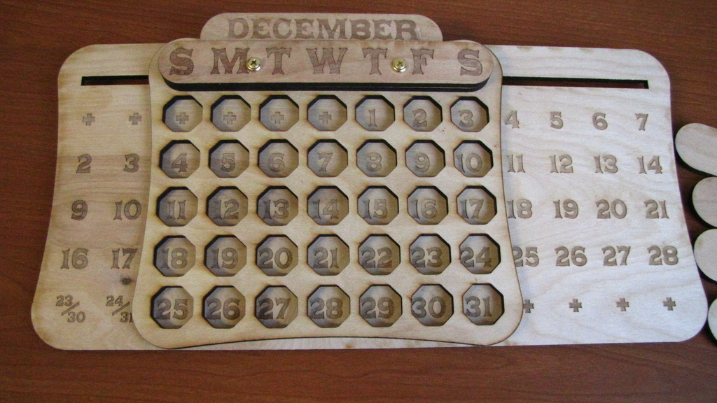 Free 3D file Perpetual Calendar 📅・Object to download and to 3D print・Cults