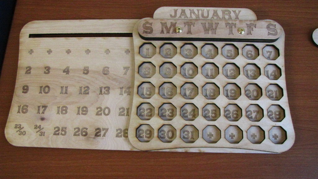 Free 3D file Perpetual Calendar 📅・Object to download and to 3D print・Cults