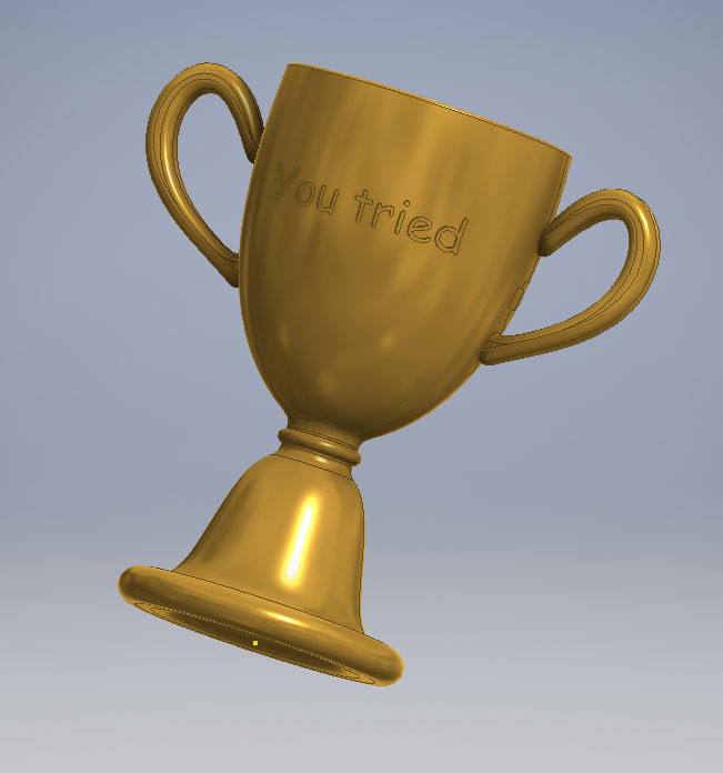 Free 3D file "You Tried" Trophy 🫵 ・3D printable design to download・Cults