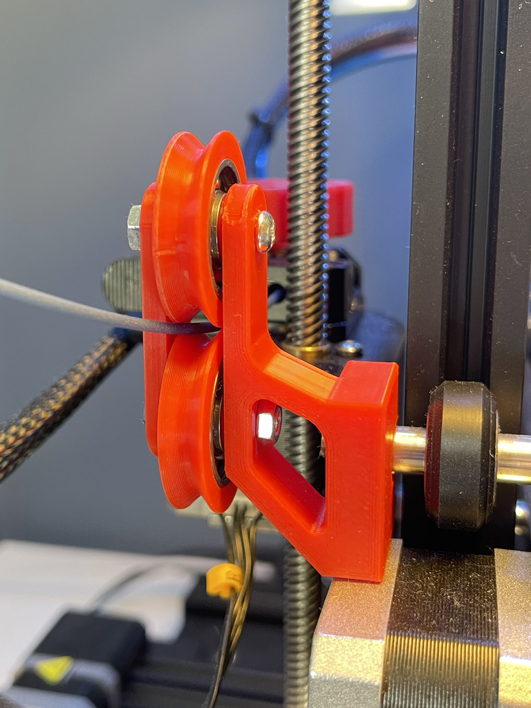 🪢 Dual Roller Filament Guide - Ender 3・Free 3D File for ・Cults