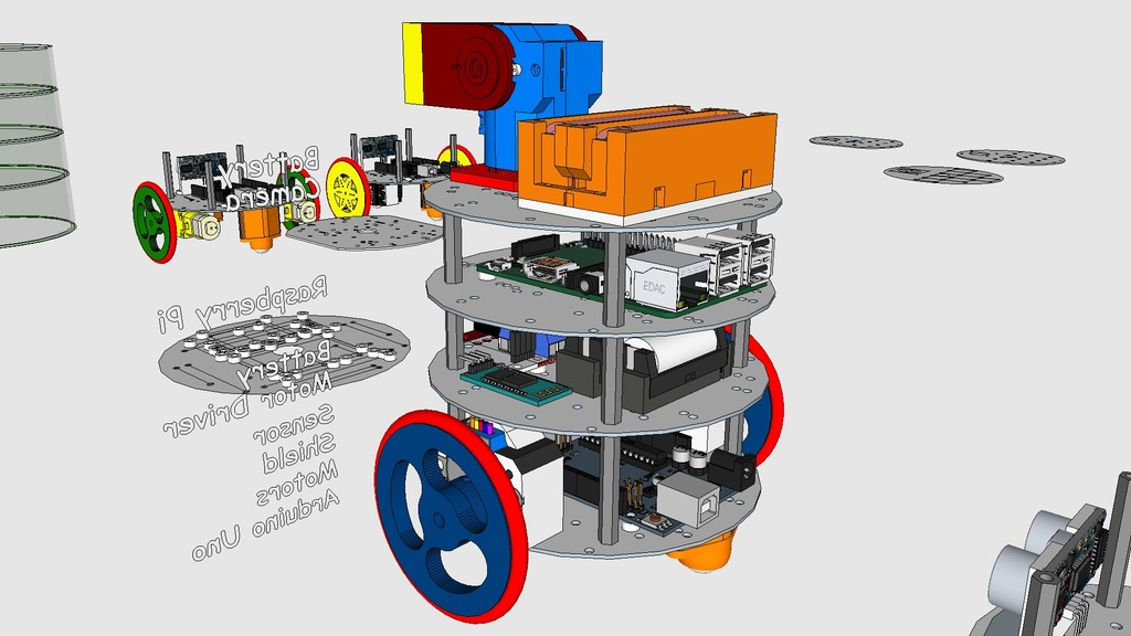 Free STL file diskBot™ - DIY Robot Platform - Design Concepts ・Object ...