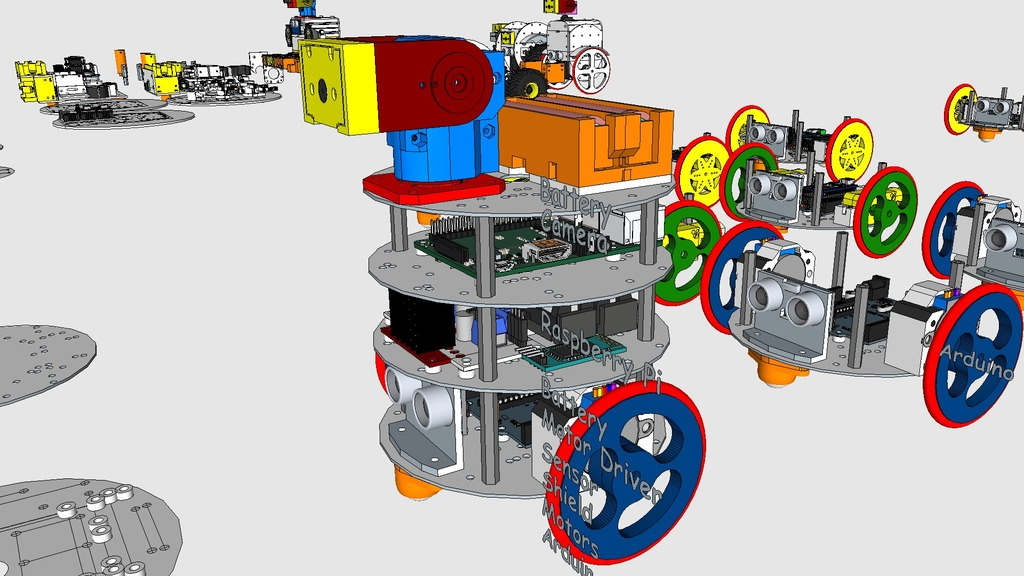 Free STL file diskBot™ - DIY Robot Platform - Design Concepts ・Object ...