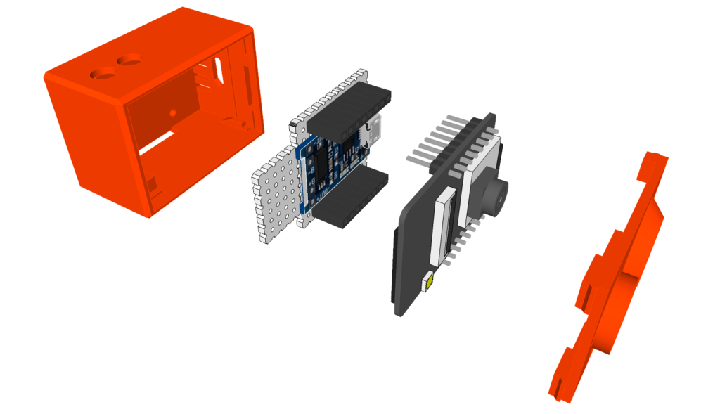 Free 3D file ESP32-CAM Case Type B - 4 types 📷・3D printable model to download・Cults