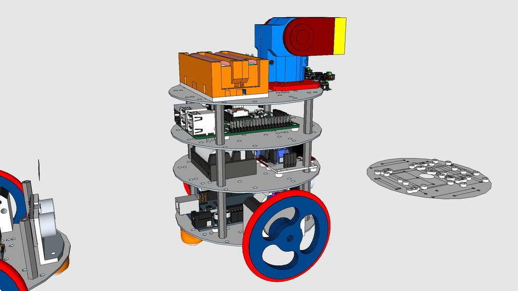 Free STL file diskBot™ - DIY Robot Platform - Design Concepts ・Object ...