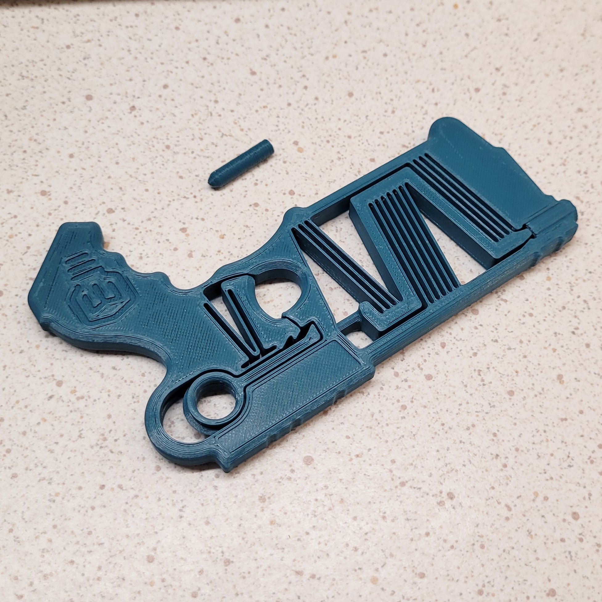 3D printable One Piece Compliant Mechanism Blaster (Mark Rober)・Cults