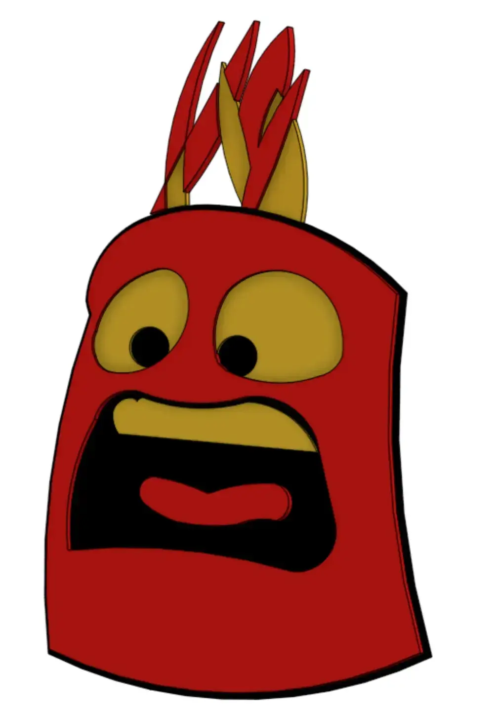 Free 3d File Inside Out Anger Pixar Movie 3 Color No Ams Buy Anger Get 2 Others Free