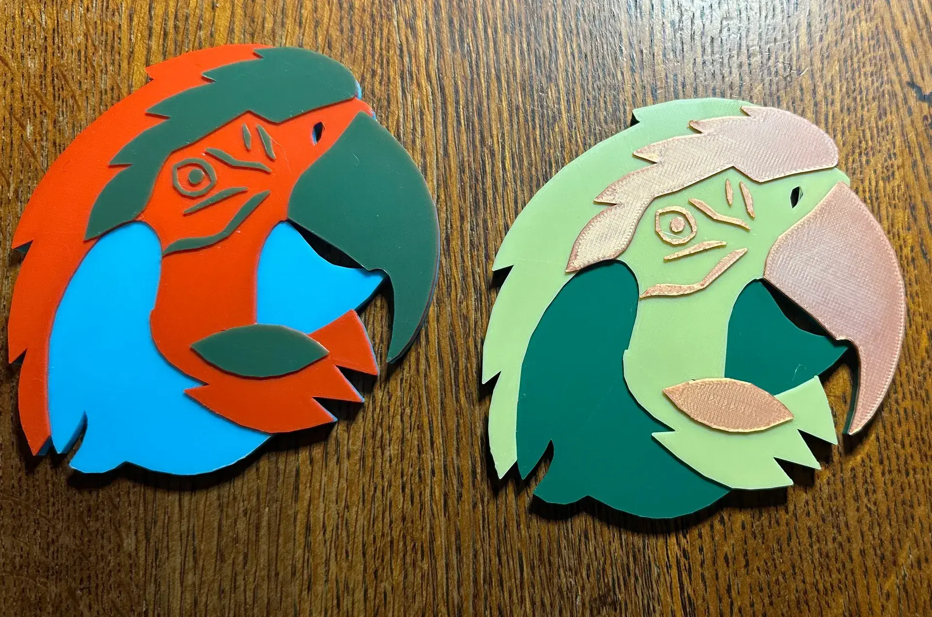 Free 3D file Multi-color (NO AMS) parrot head whistle 🦜 ・3D printer ...