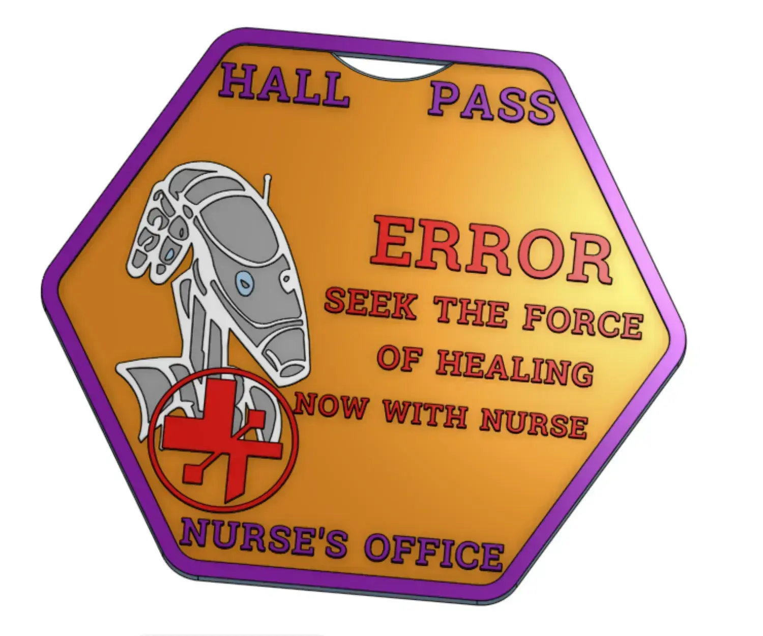 Free 3d File Hall Pass Star Wars Themed Multi Color Noams ⭐ ・design