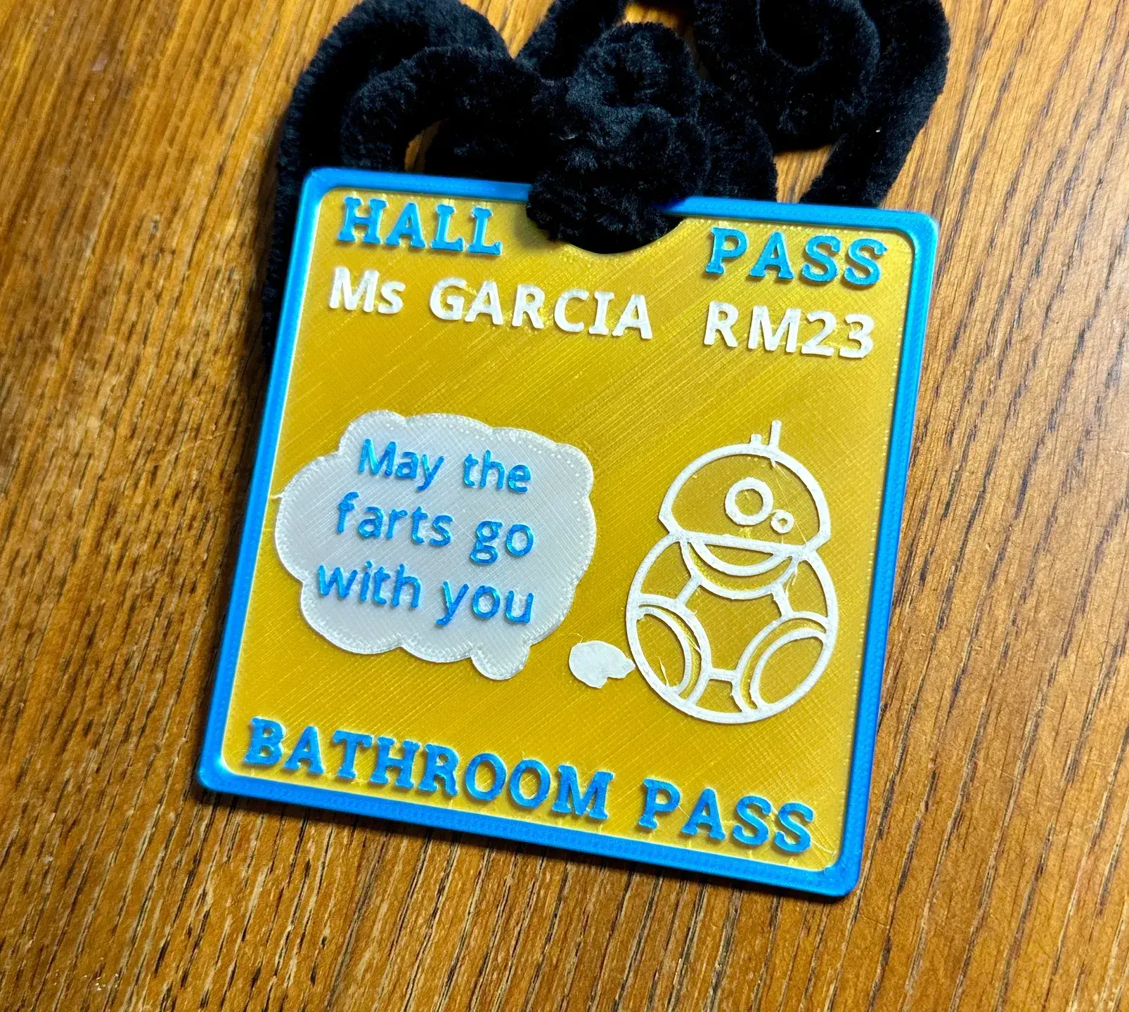 Free 3d File Hall Pass Star Wars Themed Multi Color Noams ⭐ ・design