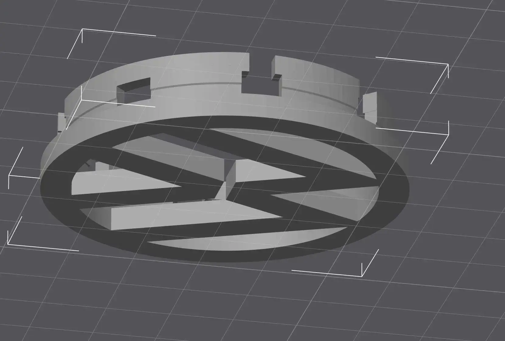 🛞 VW wheel center cap・Free 3D File for ・Cults