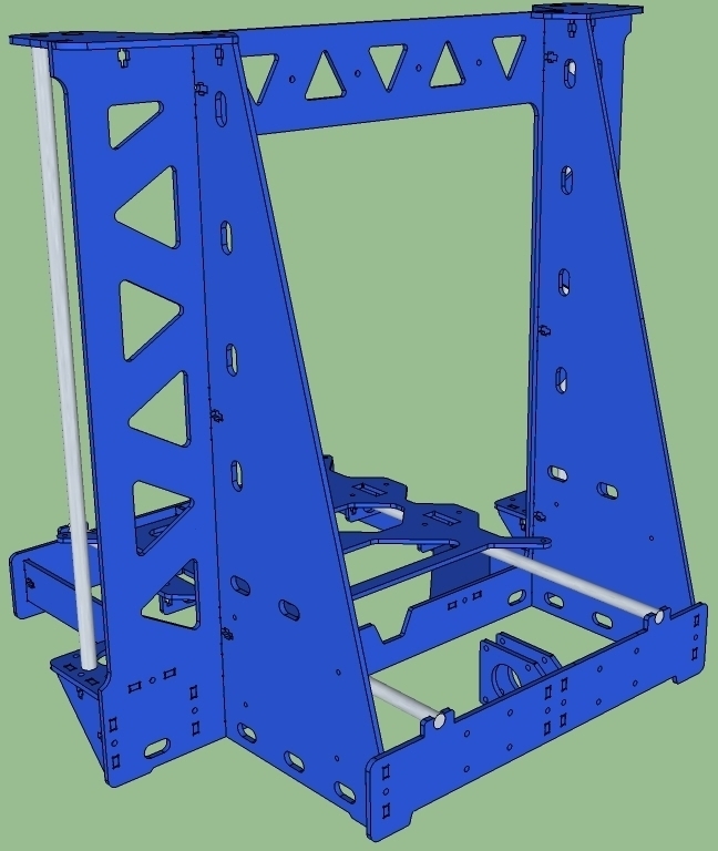 🖨️ P3Steel - Prusa i3 3mm Steel Laser cut (aka Leonardo)・Free 3D File ...
