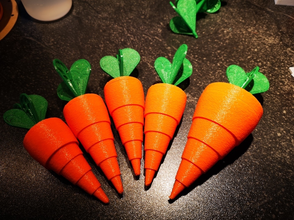🥕 Carrot (Foldable)・Free 3D File for ・Cults
