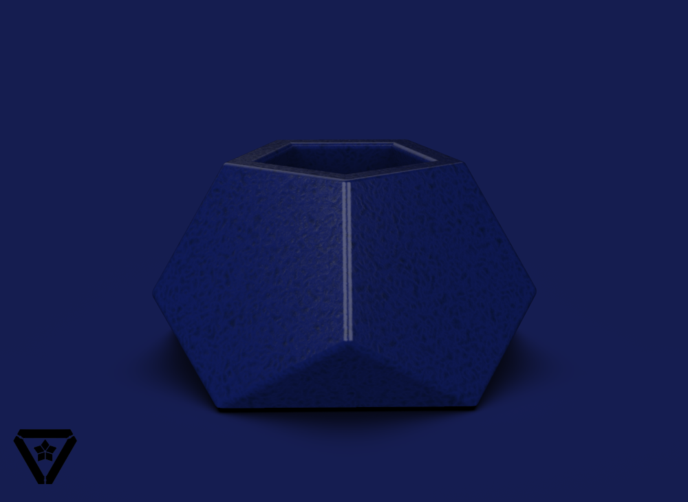 STL file 58. Dodecahedron Geometric Bonsai Pot - V1 - Rin (Inches) 🪴 ...