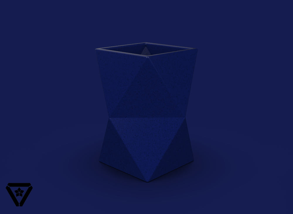Free STL file 69. Facet Origami Geometric Bonsai Pot - V12 - Eliza ...