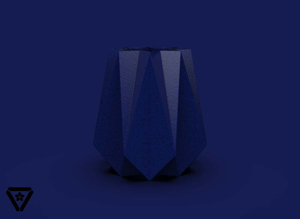 STL file 61. Facet Origami Geometric Bonsai Pot - V4 - Irene (inches) 🪴 ...