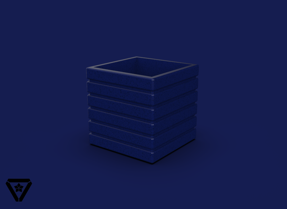 🪴 48. 6 Rectangles Geometric Planter Pot - Fiffie (Inch)・ STL File for ...
