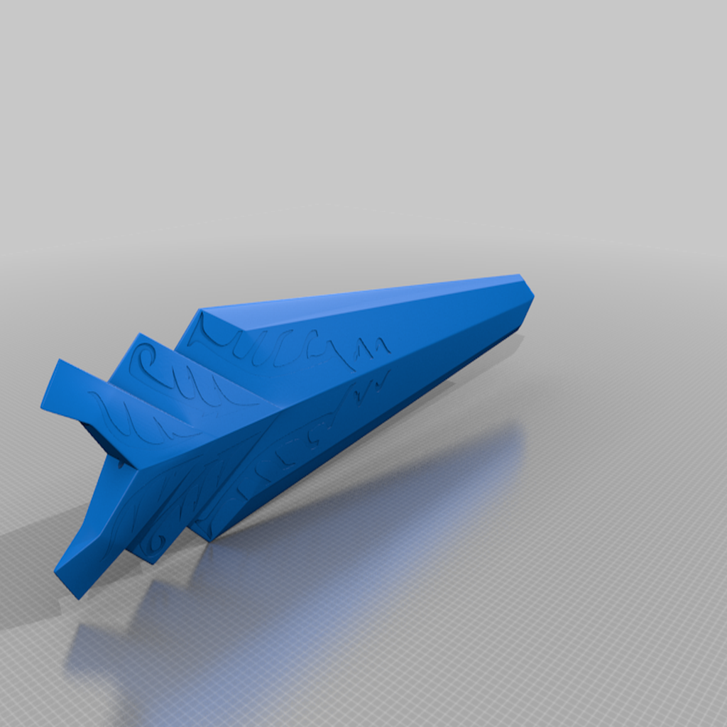 🗡️ Metin2 red iron sword RIB・Free 3D File for ・Cults