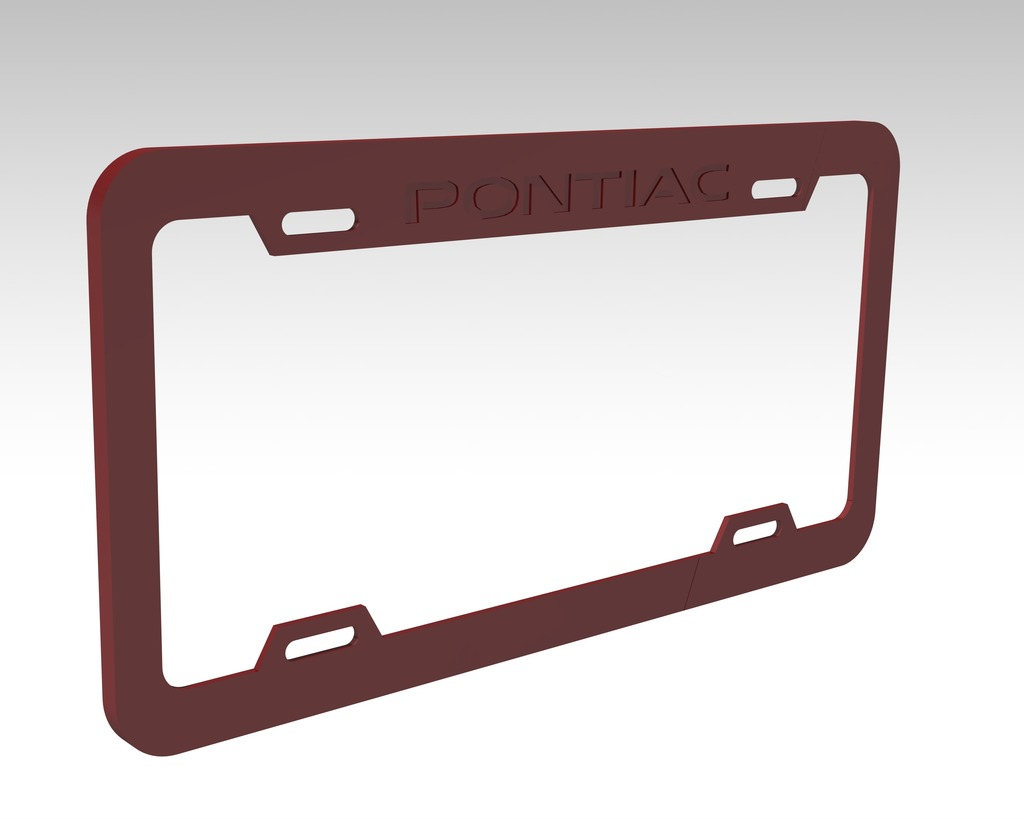 🖼️ Pontiac license plate frame・Free 3D File for ・Cults