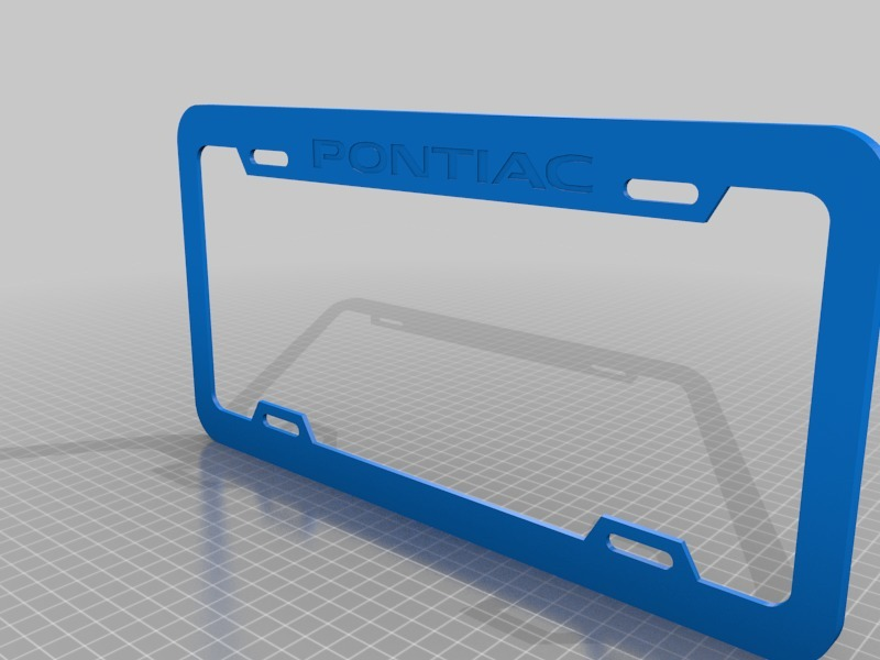 🖼️ Pontiac license plate frame・Free 3D File for ・Cults