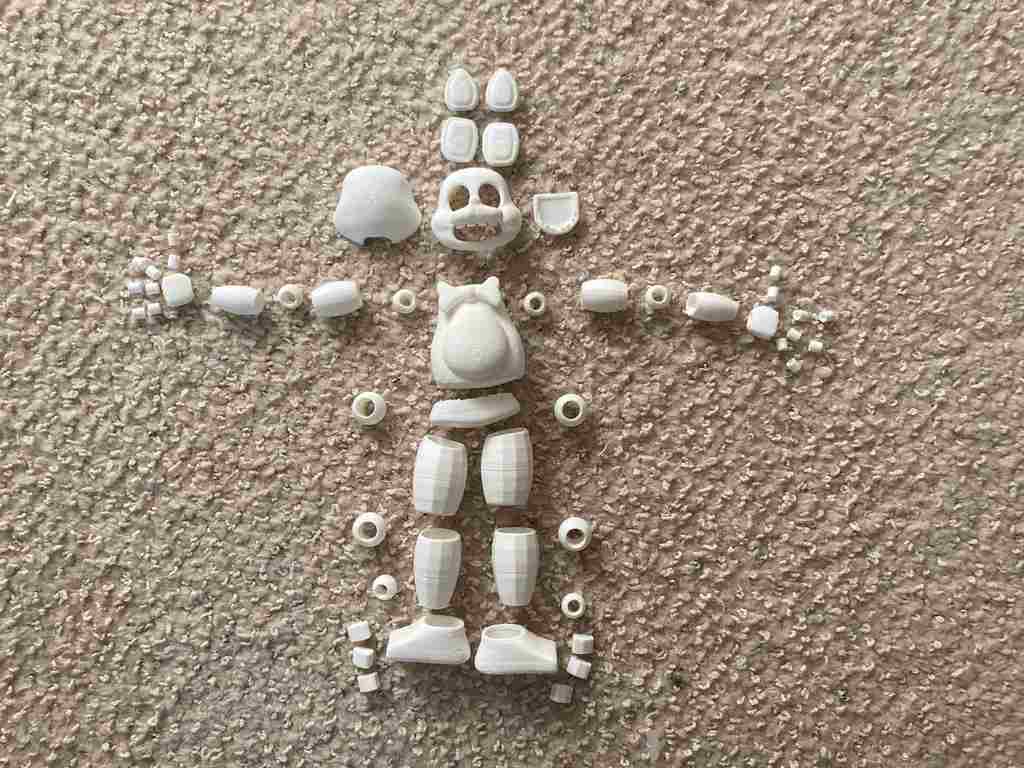 Free 3D file Fully Poseable Toy Bonnie / Shadow Bonnie / White Rabbit 🐇 ...