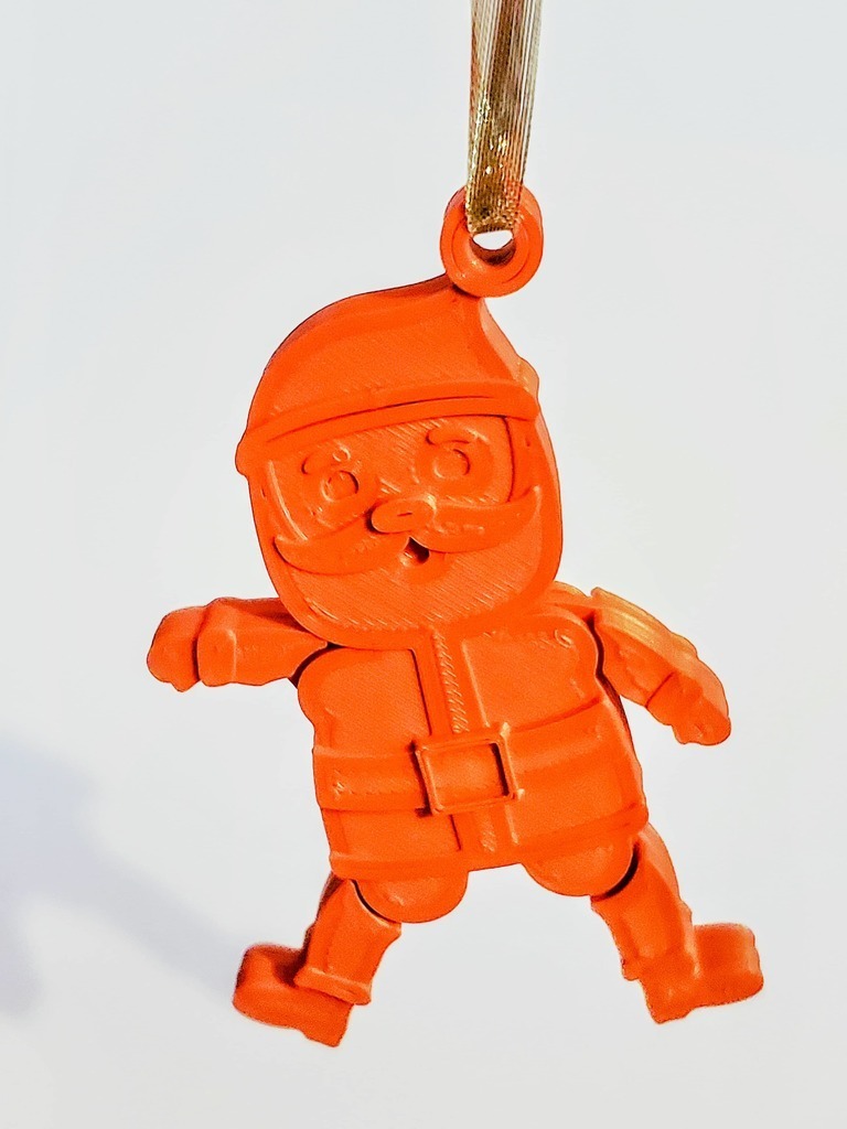 🎨 Full Color Santa Christmas Ornament・Free 3D File for ・Cults