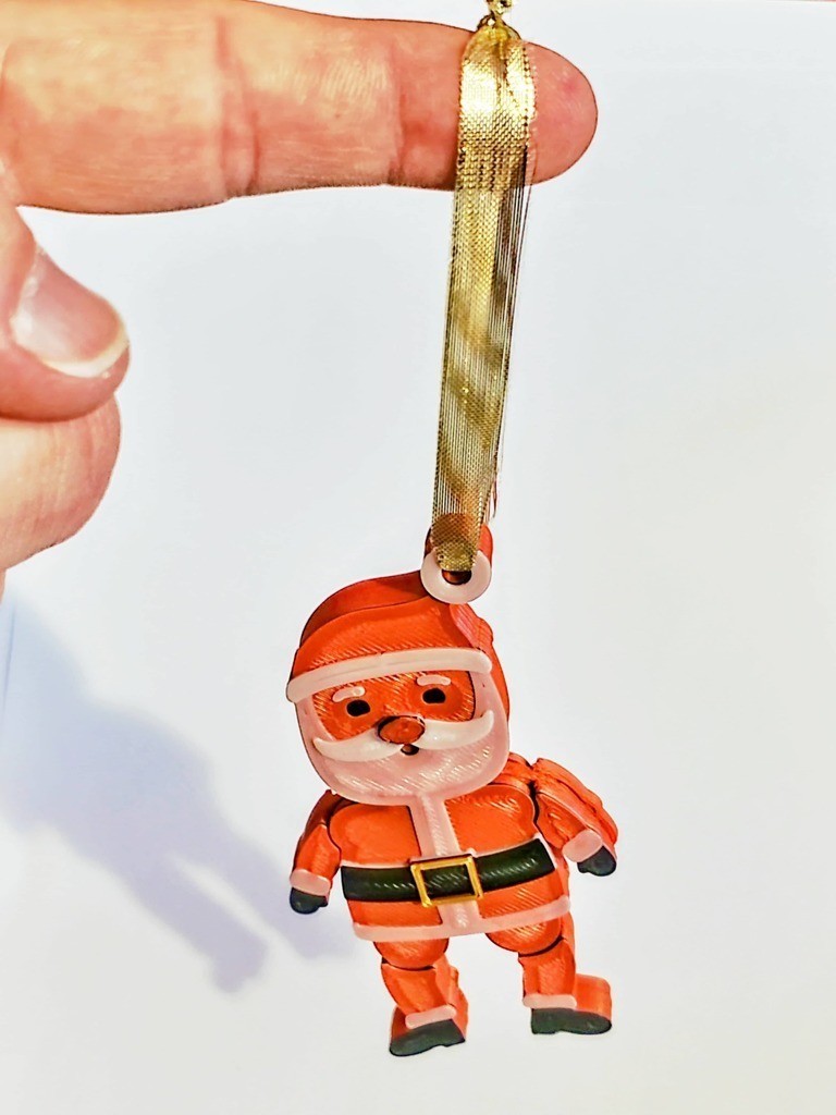 🎨 Full Color Santa Christmas Ornament・Free 3D File for ・Cults