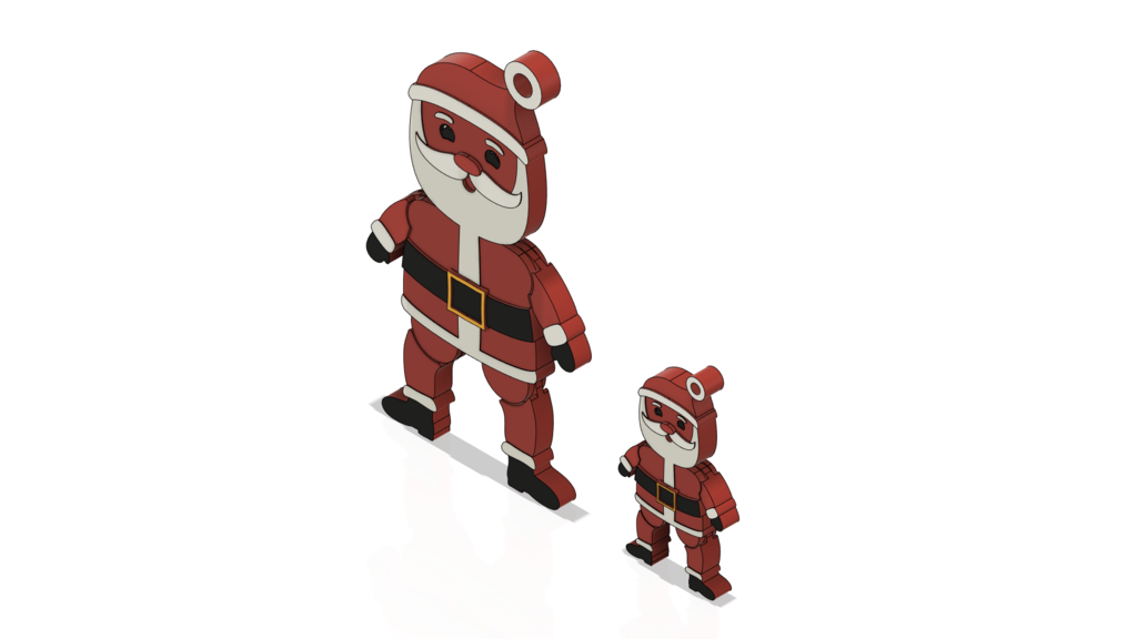 🎨 Full Color Santa Christmas Ornament・Free 3D File for ・Cults