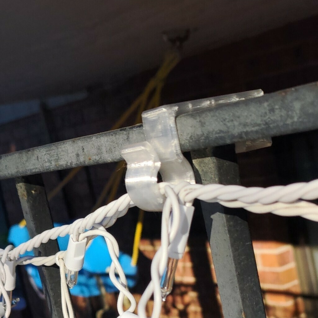 🎄 Christmas Light Railing Clip・Free 3D File for ・Cults