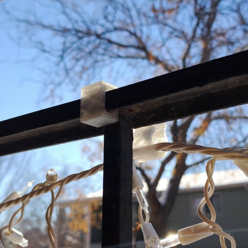 🎄 Christmas Light Railing Clip・Free 3D File for ・Cults
