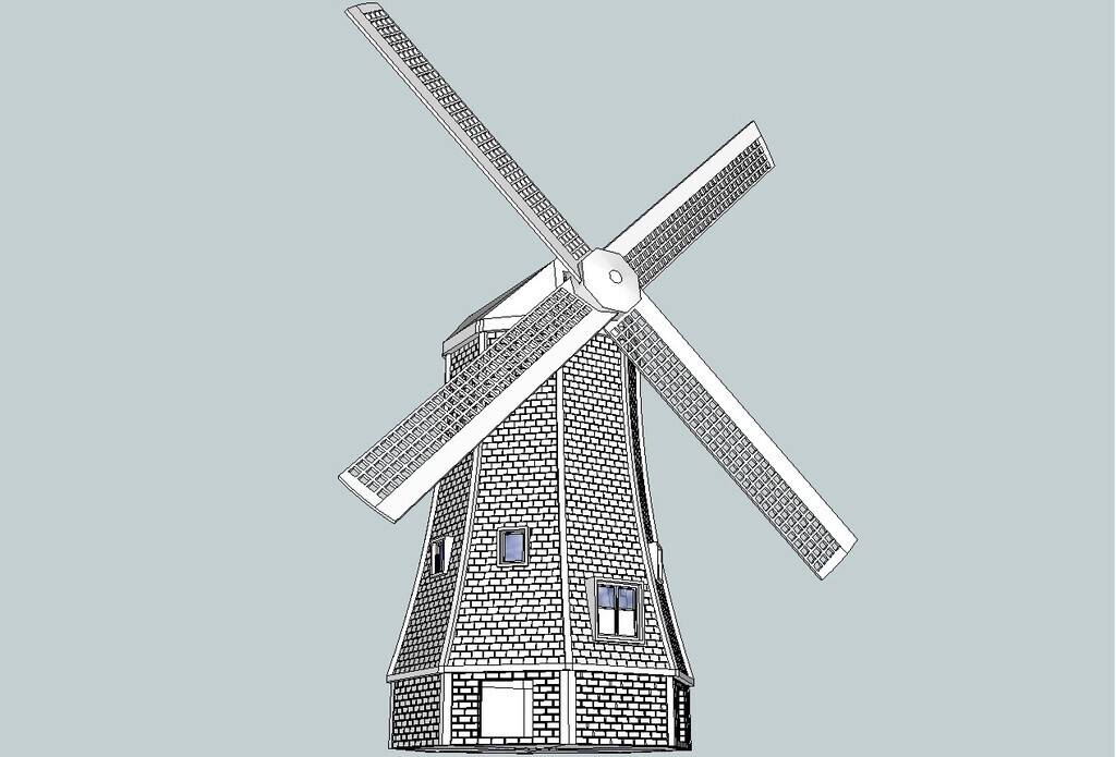 Free 3D file HO Scale Dutch Windmill with Optional Motor Drive 🏠 ・3D ...