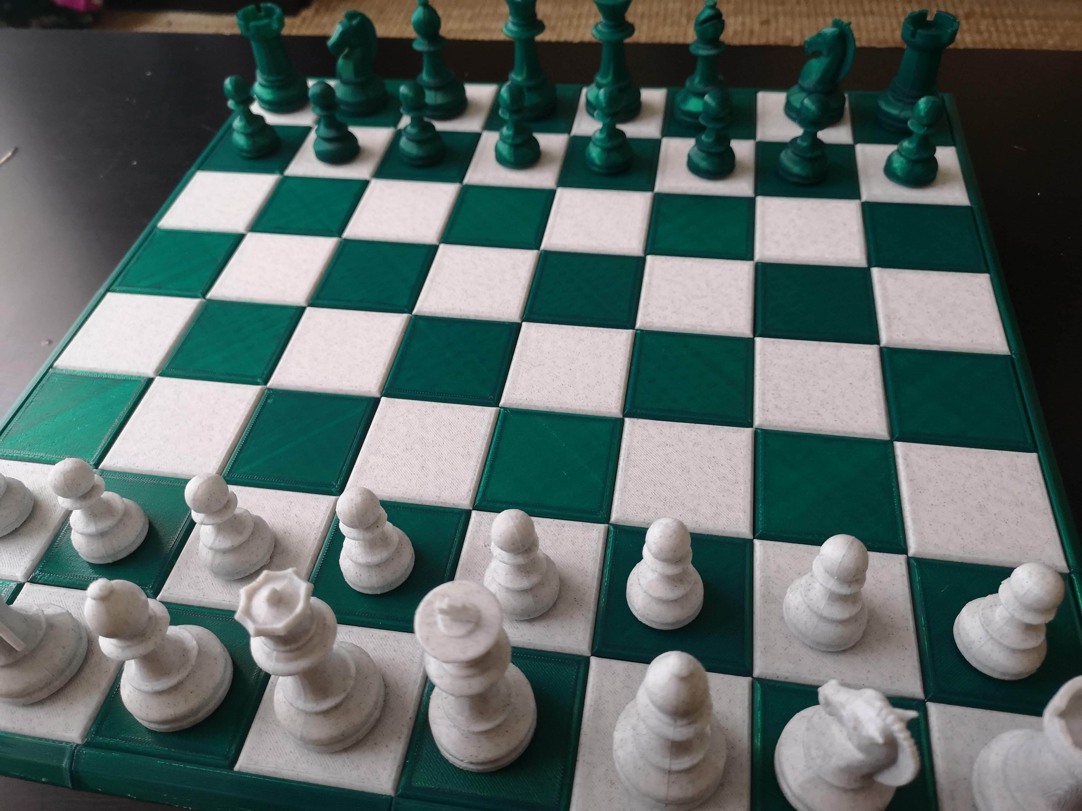 3D printed 4d-Staunton Full Size Chess Set・Cults