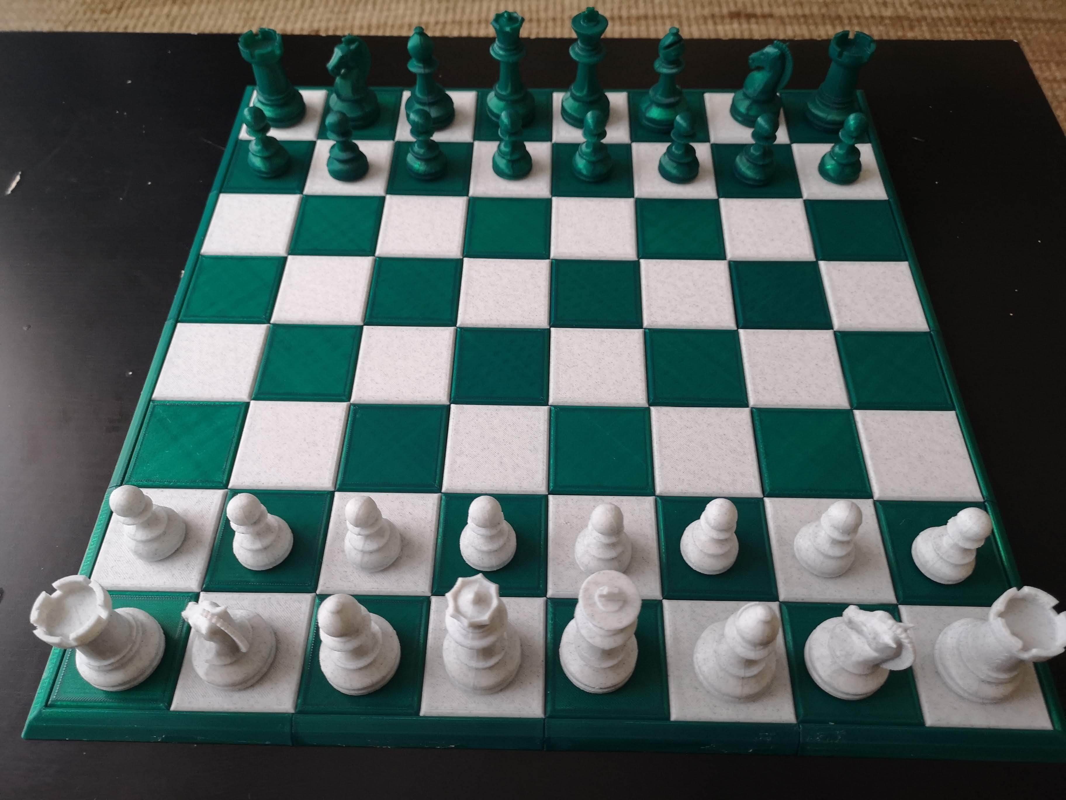 3D printed 4d-Staunton Full Size Chess Set・Cults