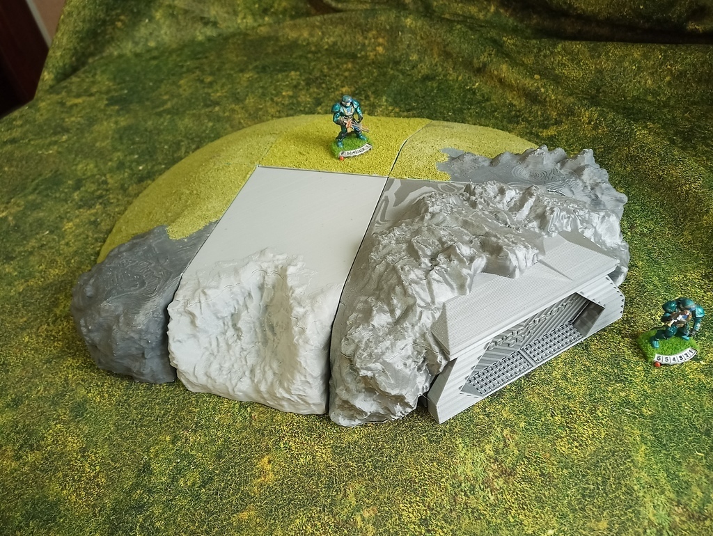 🧸 Modular gaming hills - Bunker・Free 3D File for ・Cults