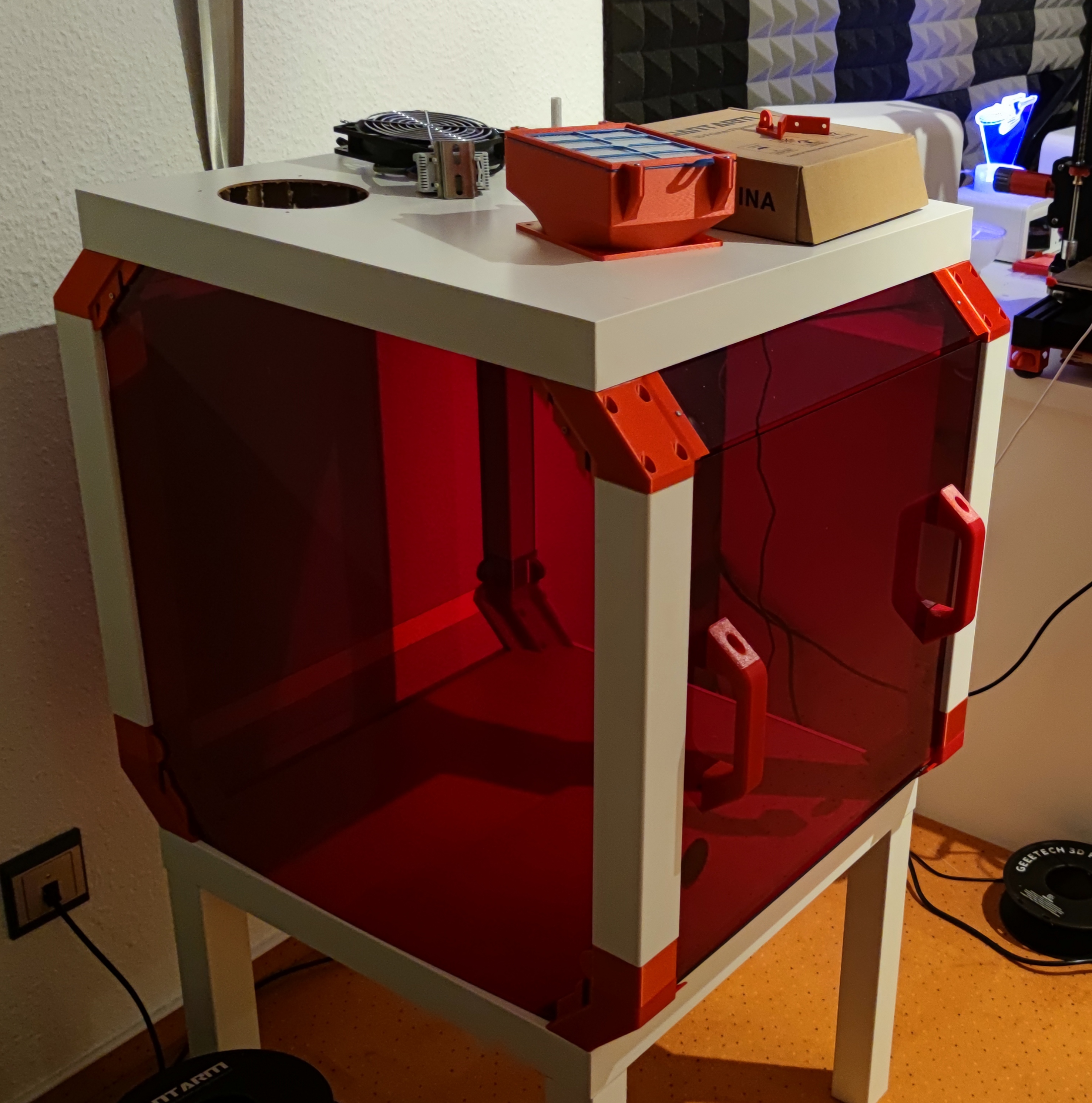 3D printable IKEA Lack Offset Enclosure brackets for larger printers ...