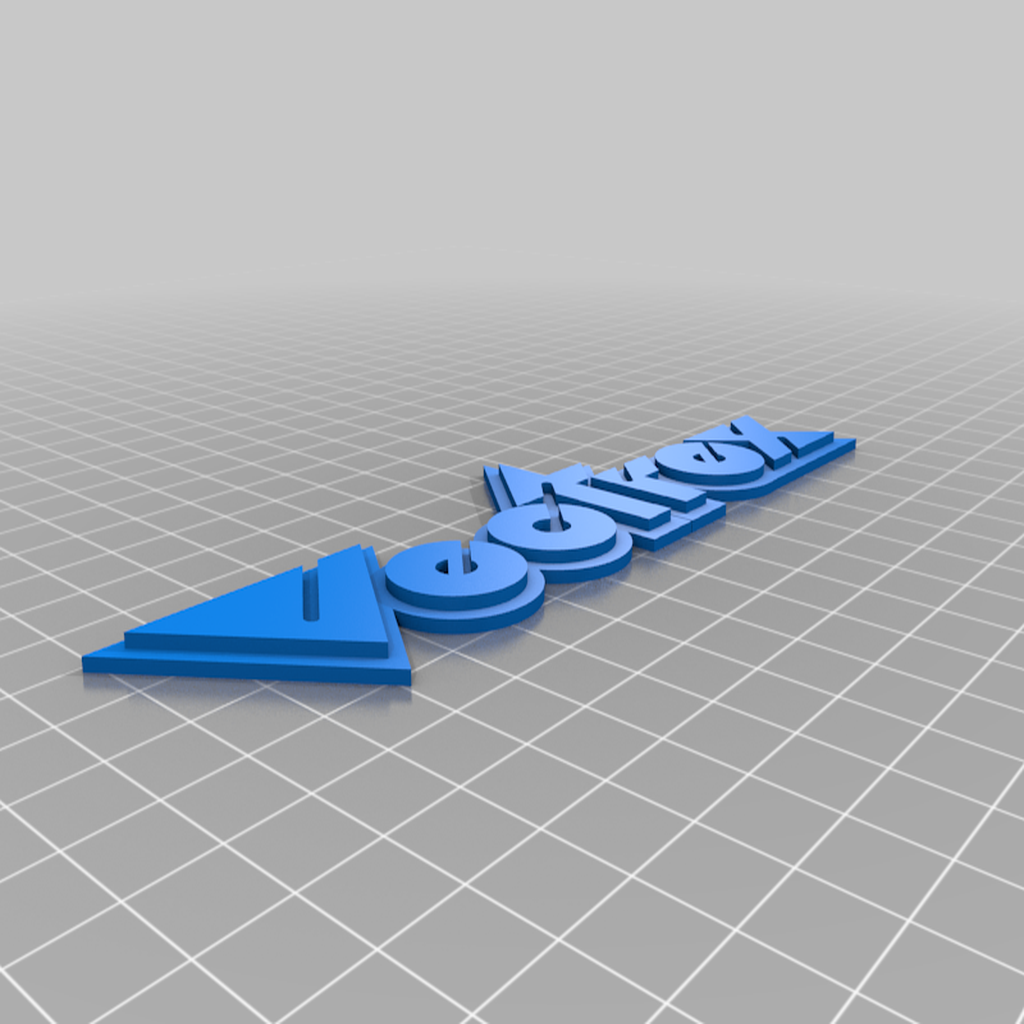 🎮 Logo Vectrex・Free 3D File for ・Cults
