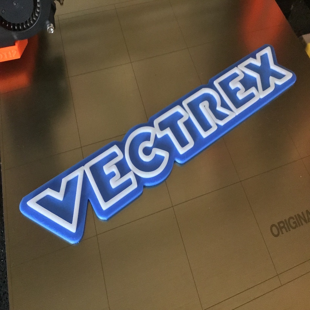 🎮 Logo Vectrex・Free 3D File for ・Cults