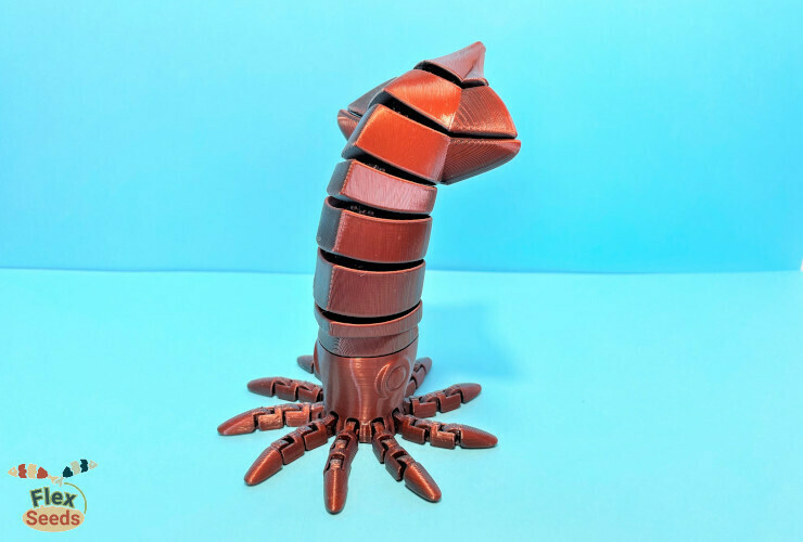 🦑 Flexi Squid & Ammonite Set・Free 3D File for ・Cults