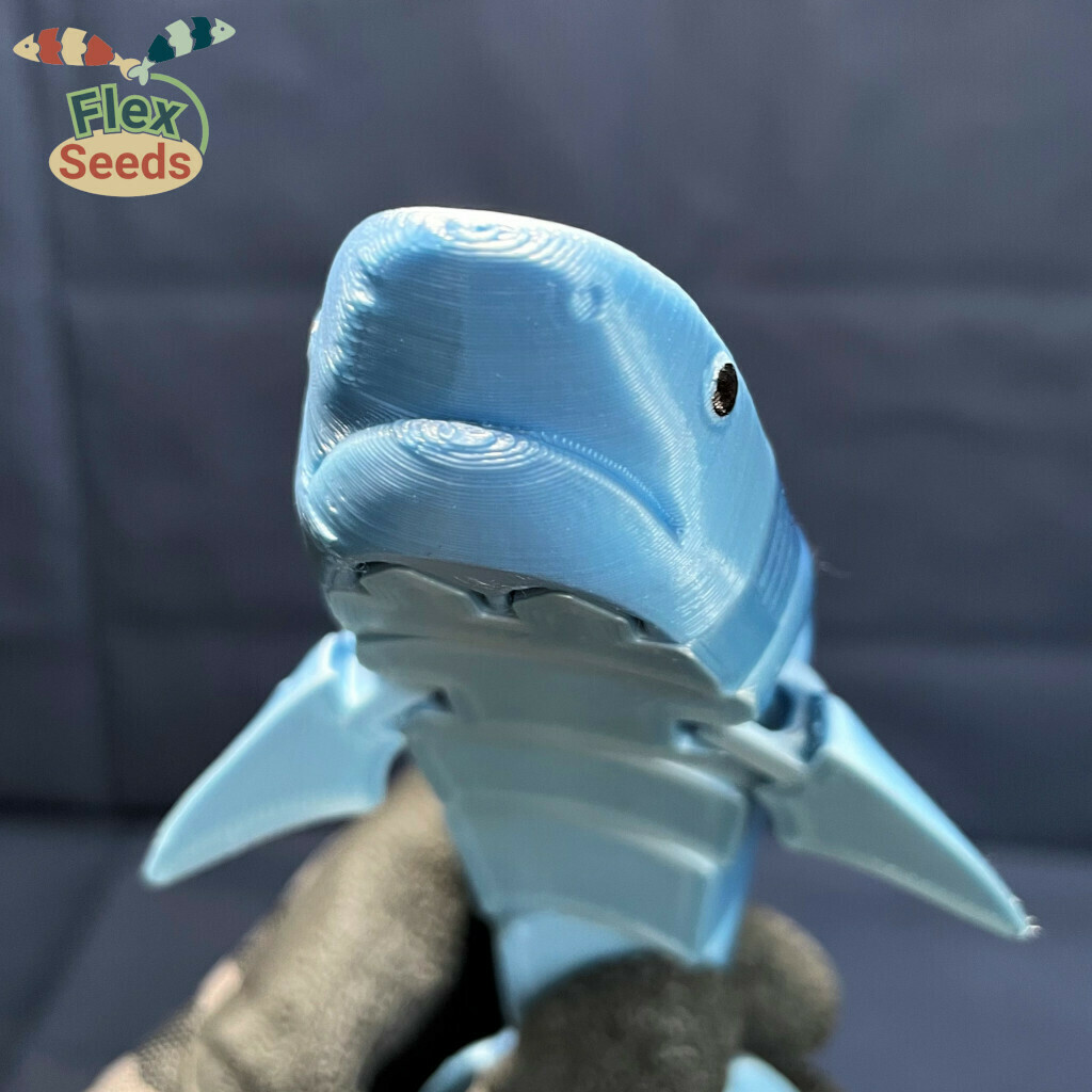 🐅 Flexi Tiger Shark (print-in-place)・Free STL File for 3D printing・Cults