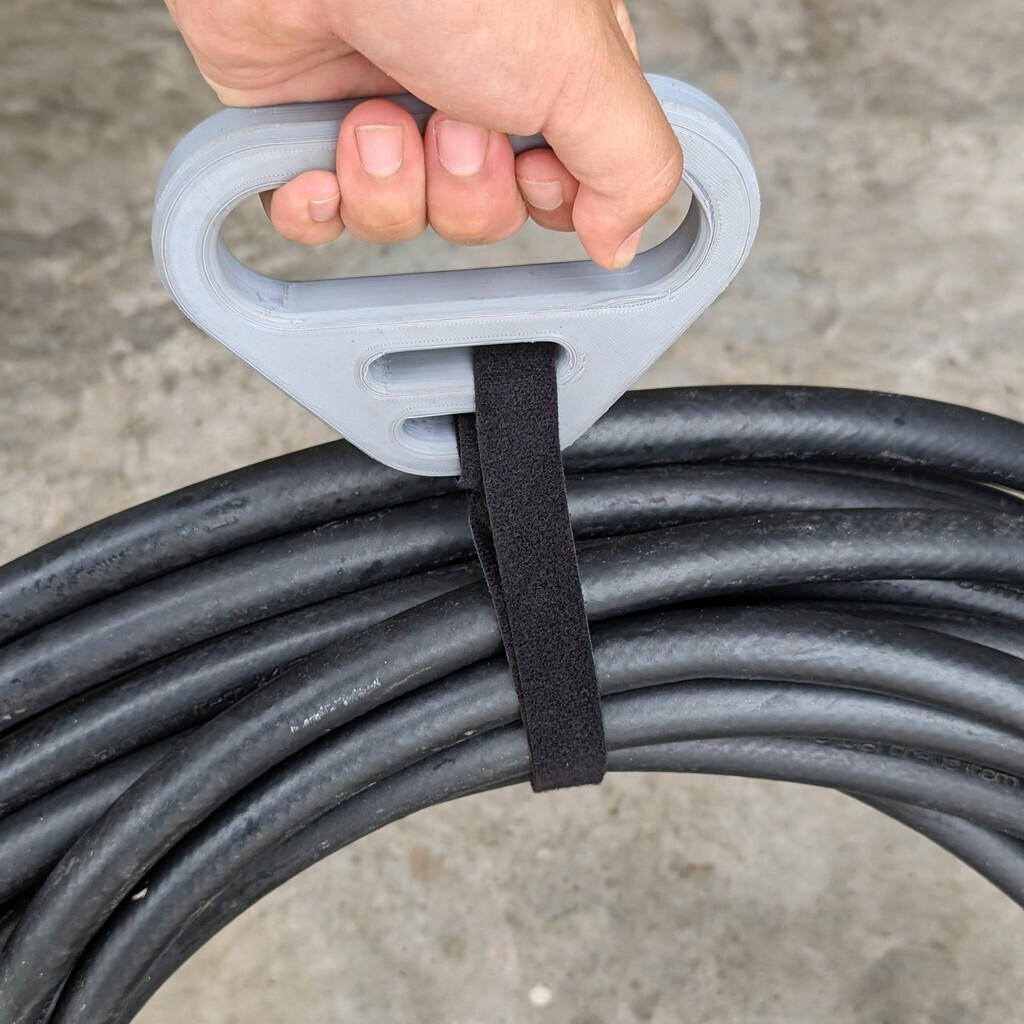 🏢 Velcro Wrap Strap Handle・Free 3D File for ・Cults