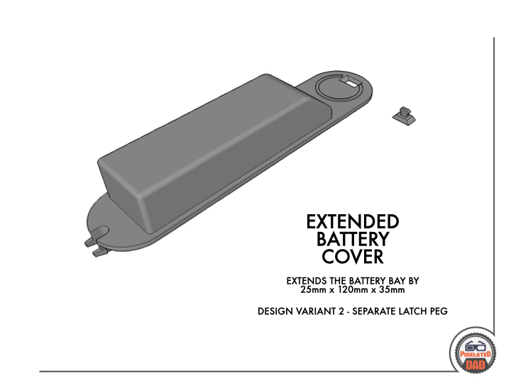 🔭 Stellina (Telescope) - Battery Cover (Extended)・Free 3D File for ・Cults